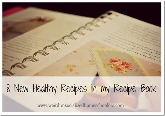 8 New Healthy Recipes in my Recipe Book - Weird, Unsocialized Homeschoolers