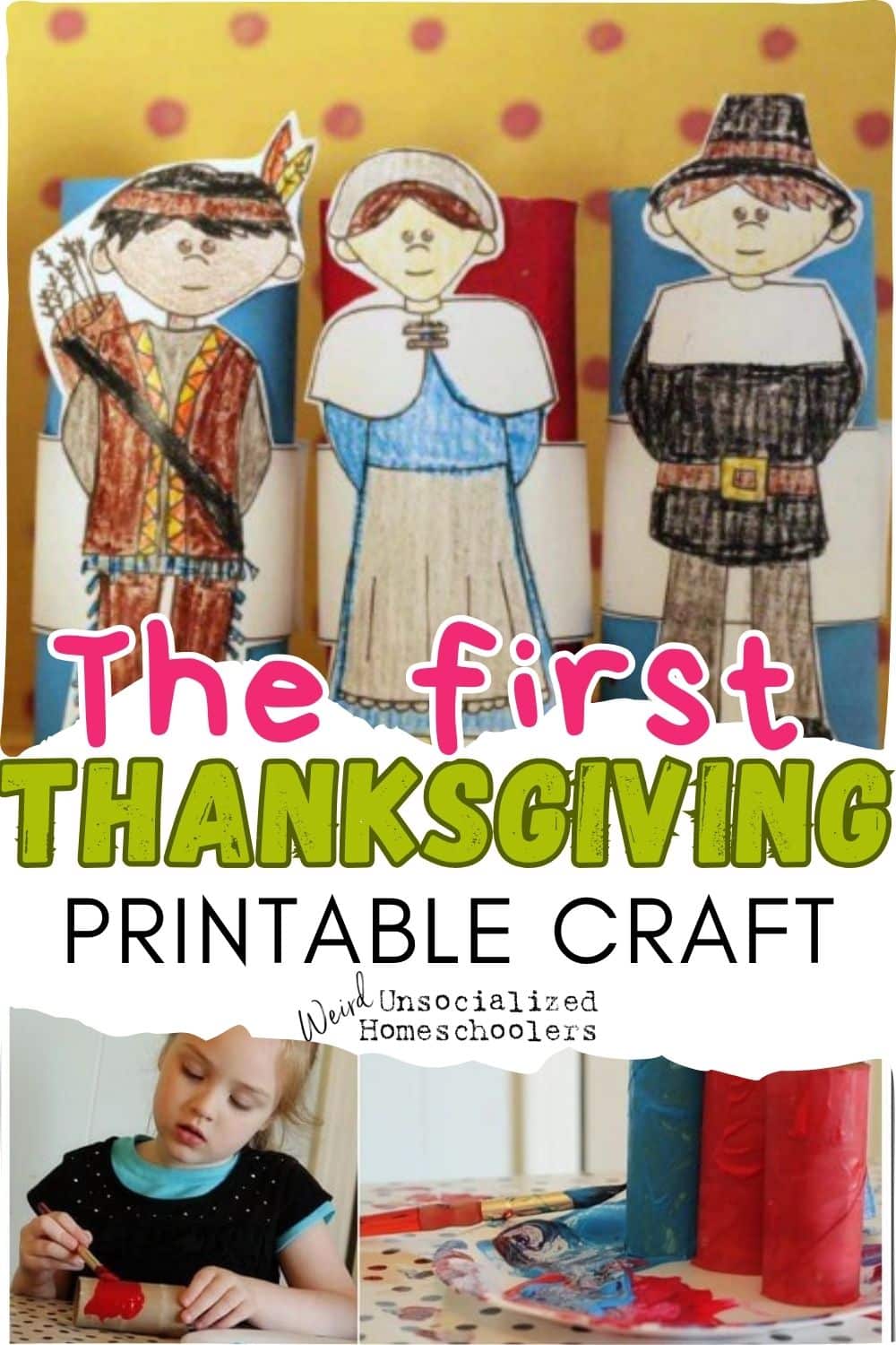The First Thanksgiving Printable Craft - Weird, Unsocialized Homeschoolers