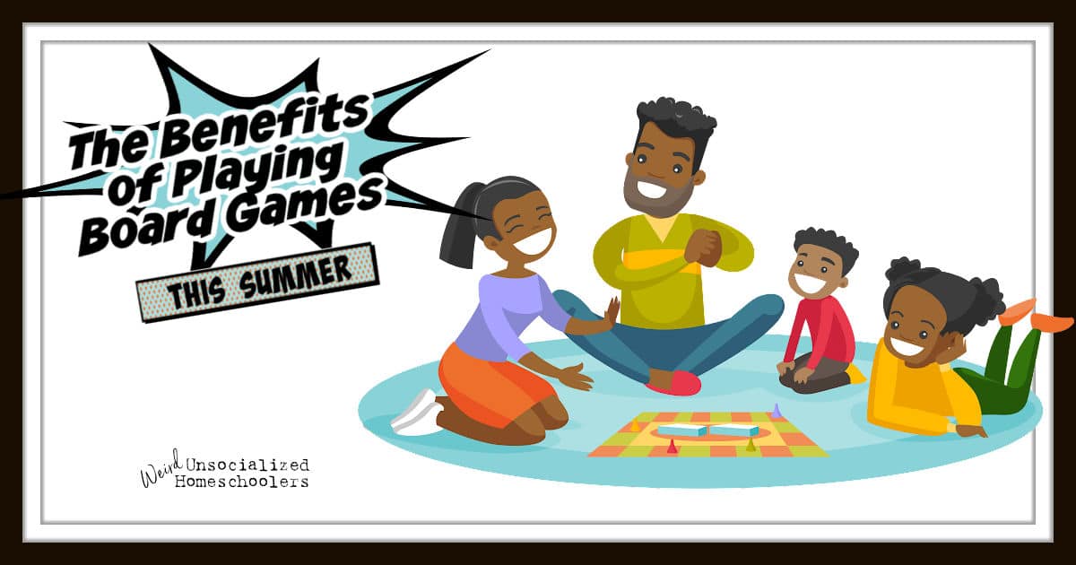 Cartoon Kids Playing Board Games
