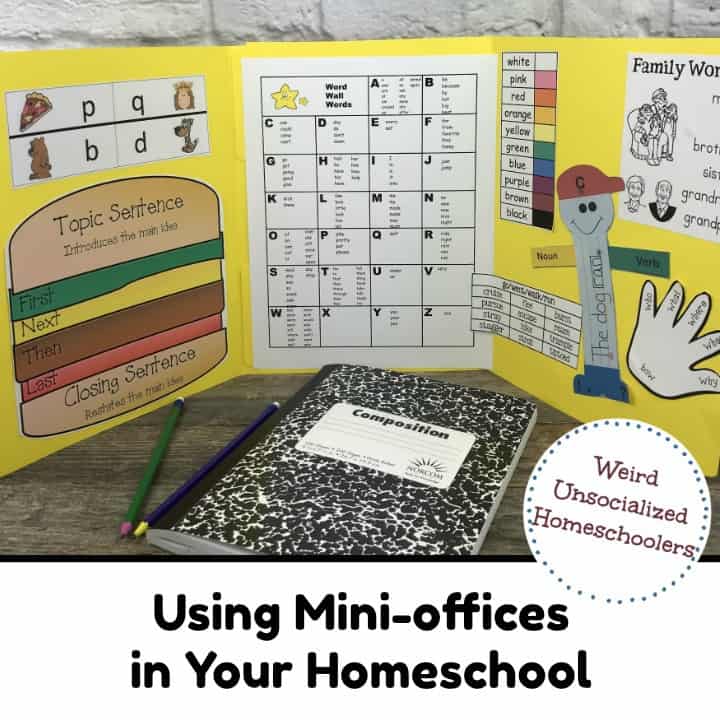 Using Mini-offices in Your Homeschool - Weird, Unsocialized Homeschoolers