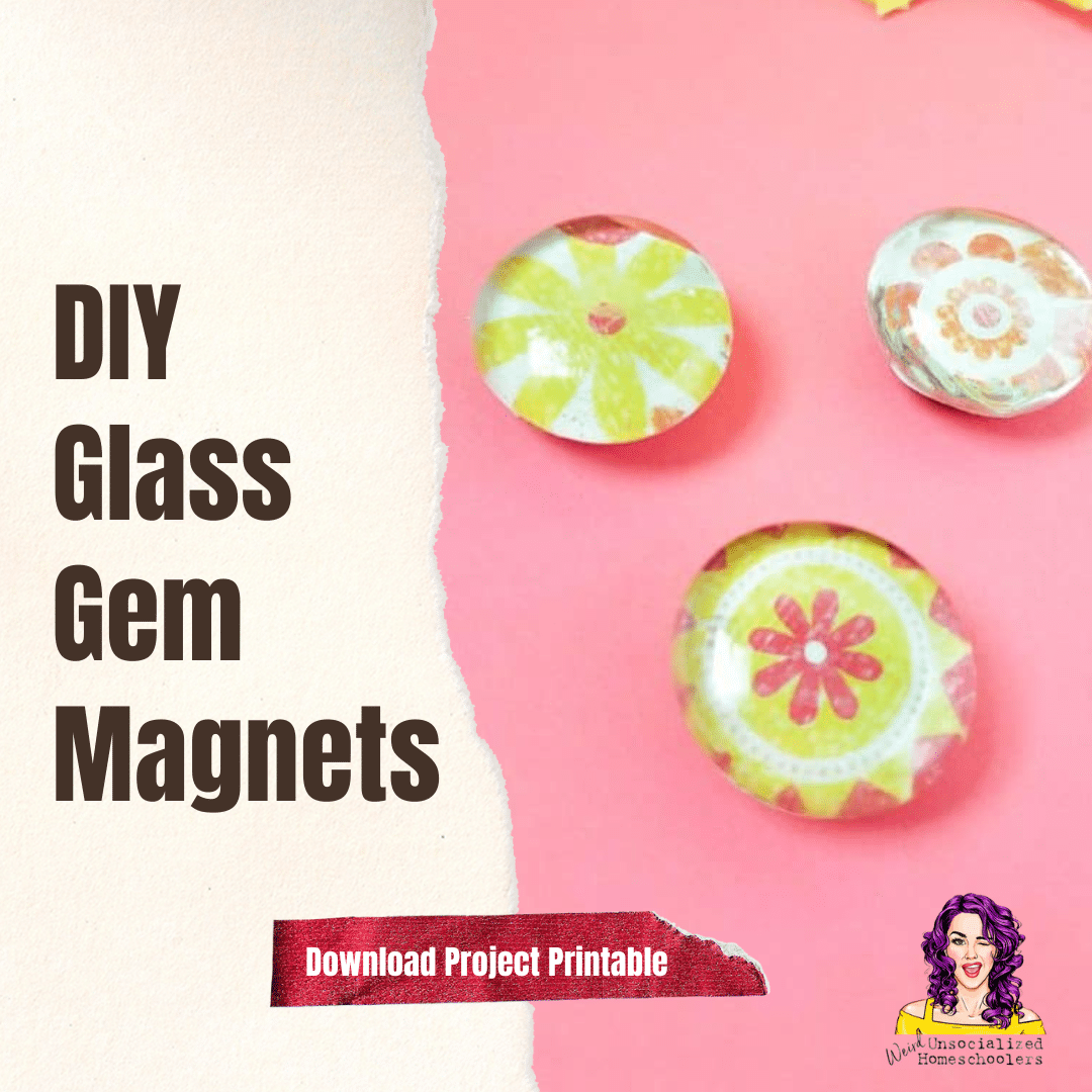 DIY Glass Gem Magnets for Refrigerator Art - Weird, Unsocialized ...
