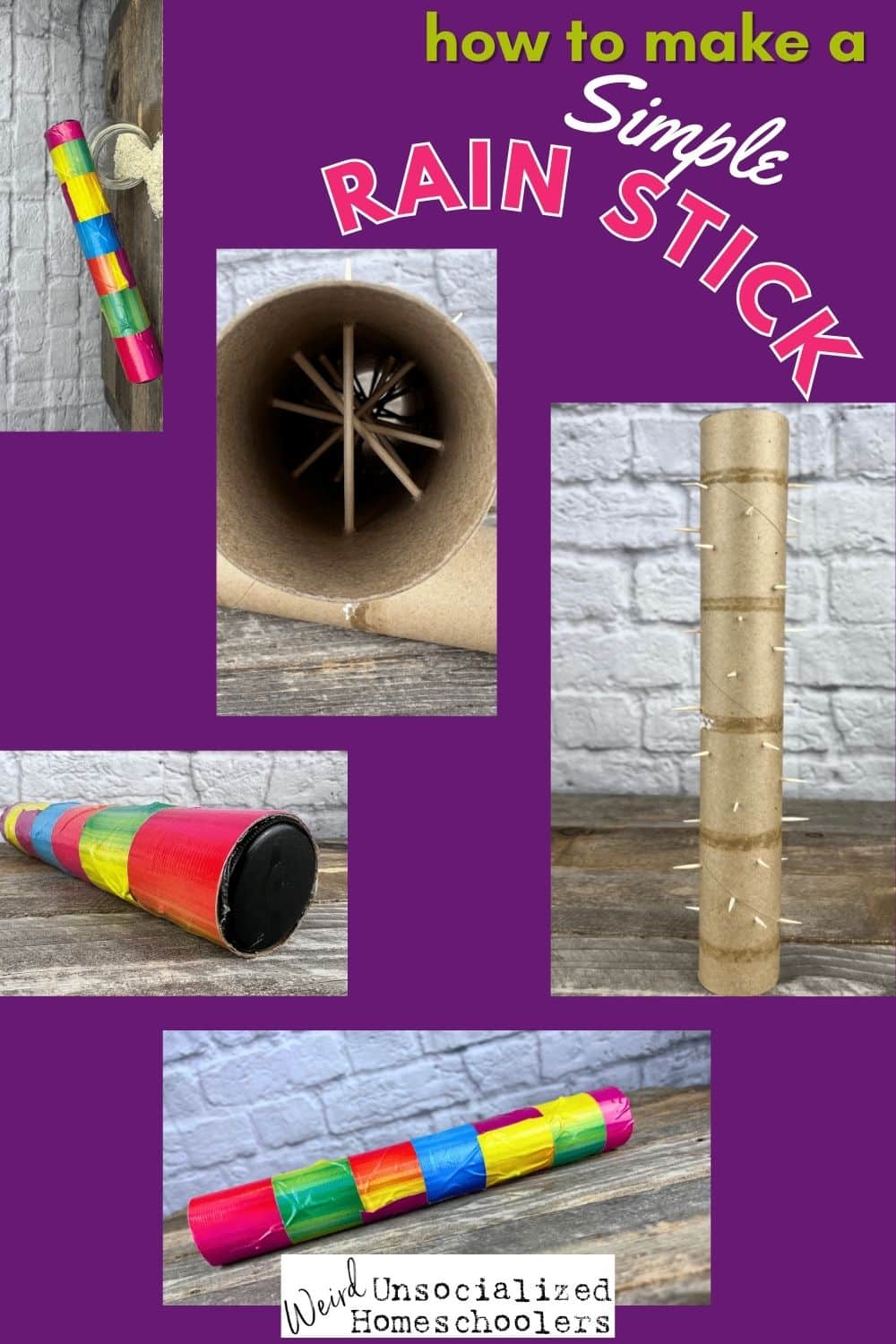 How to Make a Simple Rain Stick - Weird, Unsocialized Homeschoolers