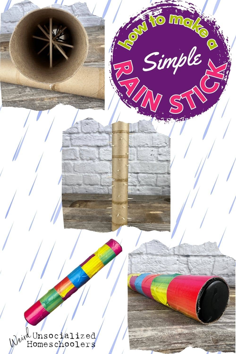How to Make a Simple Rain Stick - Weird, Unsocialized Homeschoolers