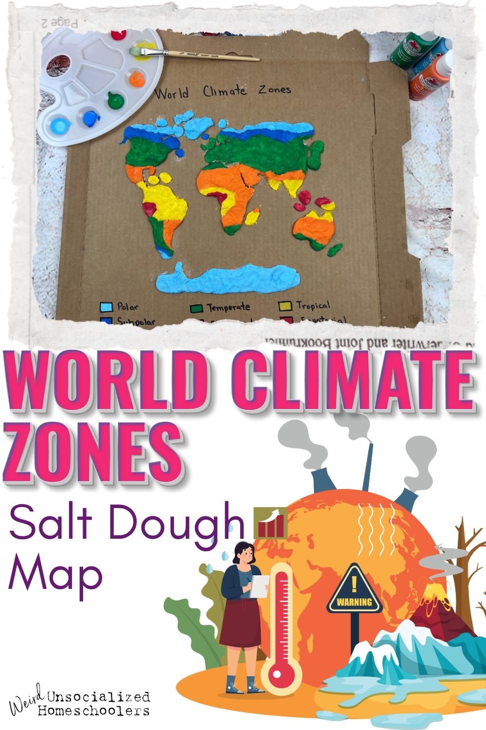 Explore World Climate Zones with This Easy Salt Dough Map Project